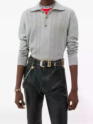 Versace Silk-cotton Knit Polo