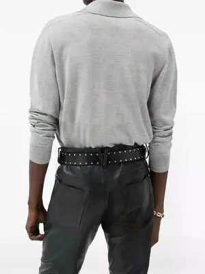Versace Silk-cotton Knit Polo