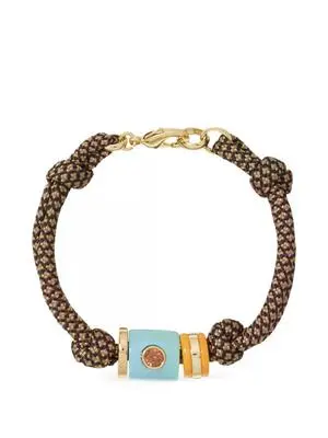 ROXANNE ASSOULIN Cylinder Cord Bracelet With Crystal Embellishment - Blue