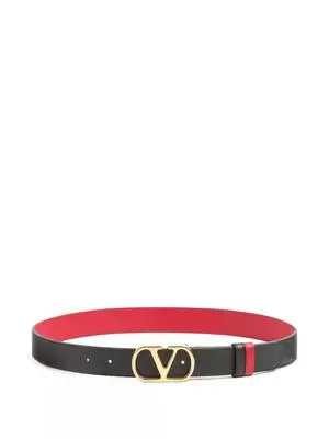 Valentino Garavani Vlogo Signature Reversible Belt - Black