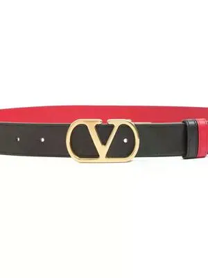 Valentino Garavani Vlogo Signature Reversible Belt - Black