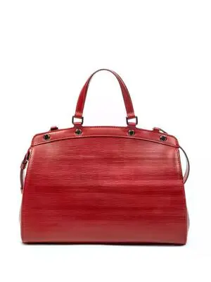 LOUIS VUITTON Brea Leather Tote Bag - Red