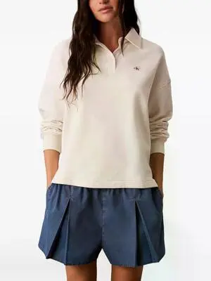 Calvin Klein Patch Long-sleeved Polo Shirt