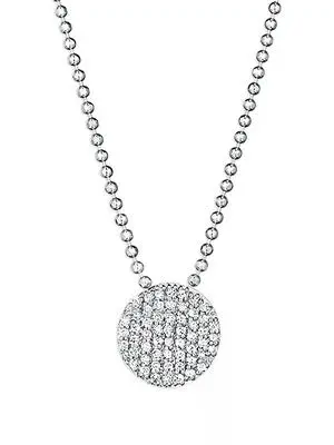Phillips House 14k White Gold Mini Infinity Diamond Necklace