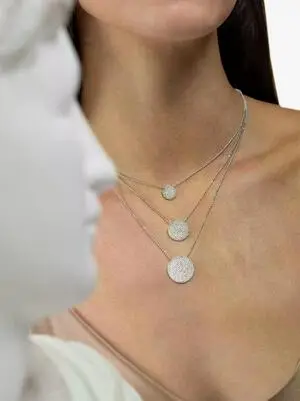 Phillips House 14k White Gold Mini Infinity Diamond Necklace