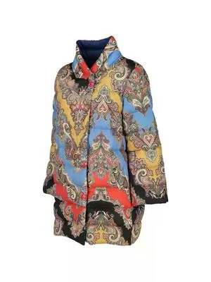 Etro Paisley Print Puffer Coat