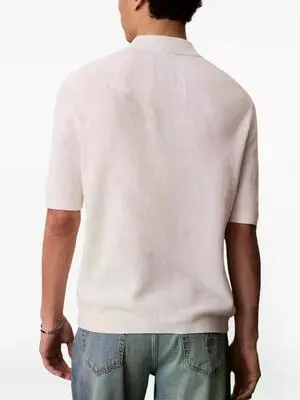 Calvin Klein Waffle-knit Polo Shirt