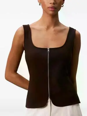 Calvin Klein Sleeveless Zip-up Vest