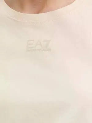 EA7 Logo Print Cropped T-shirt