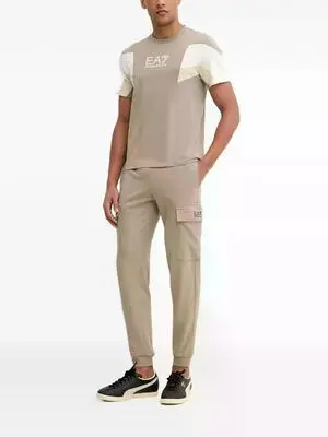 EA7 Summer Block Cotton Jersey Crew-neck T-shirt