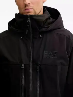 EA7 Logo-print Hooded Jacket