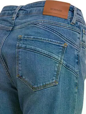 Max Mara Logo-patch Five-pocket Denim Jeans