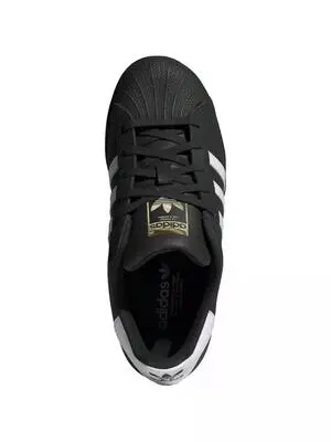 Adidas Superstar Striped Sneakers - Black
