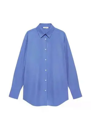 ANINE BING Plaza Shirt Lavanda Cotton - Blue
