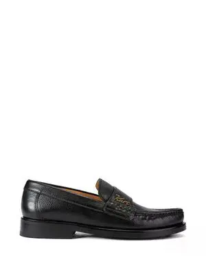 Kurt Geiger Limehouse Pebble Grain Loafers - Black