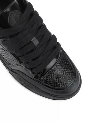 Kurt Geiger Hatton Snake-embossed Sneakers