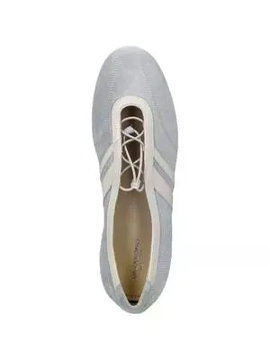 VAGABOND SHOEMAKERS Hollie Lace-up Suede Ballet Flats