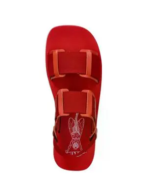 Fly London Scarlet Touch-strap Platform Sandals - Red