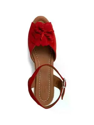 BILLI BI Floral Detail Wedge Sandals