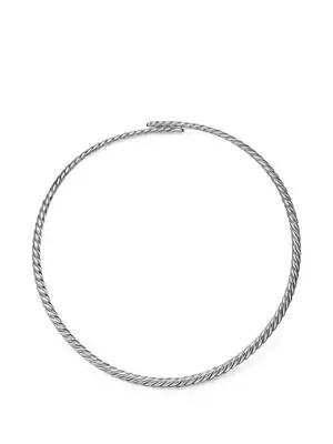David Yurman Sculpted Cable Flex Necklace - Silver