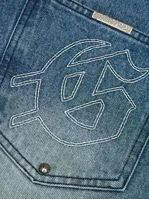GODSPEED Appliqué Denim Shorts