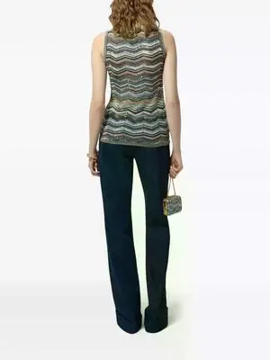 Missoni Zigzag Knit Sleeveless Top