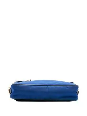 Prada Saffiano Trimmed Tessuto Camera Bag