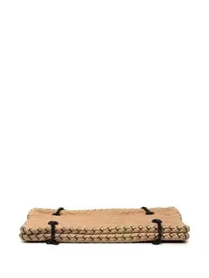 Bottega Veneta Textured Leather Whipstitch Duo Shoulder Bag - Neutrals