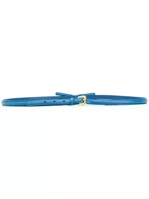 Prada Slim Buckle Belt With Bow Detail