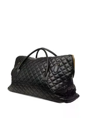 Saint Laurent Quilted Calfskin Es Giant Travel Bag - Black