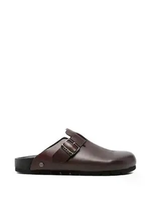 CULT Scorpion Buckle-strap Leather Mules