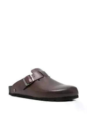 CULT Scorpion Buckle-strap Leather Mules
