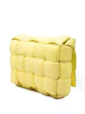 Bottega Veneta Nappa Intrecciato Padded Cassette Crossbody Bag - Yellow