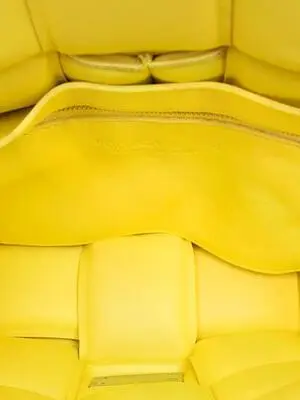 Bottega Veneta Nappa Intrecciato Padded Cassette Crossbody Bag - Yellow