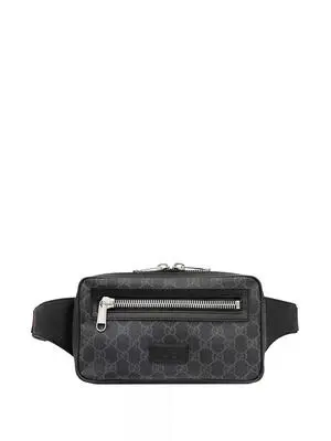 Gucci Gg Supreme Web Belt Bag - Black