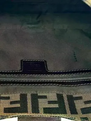 Fendi Zucca Canvas Shoulder Bag