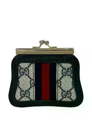 Gucci 2000-2015 Gg Supreme Web Purse Coin Pouch - Neutrals