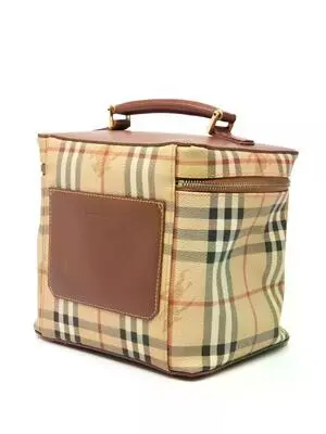 Burberry Haymarket Coated Canvas Vanity Bag
