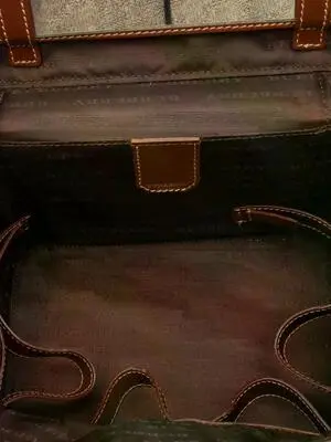 Burberry Haymarket Coated Canvas Vanity Bag