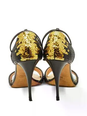 GIUSEPPE ZANOTTI Sequin-embellished Heeled Sandals