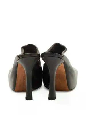 Bottega Veneta Leather Square Toe Mules
