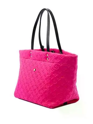 LOUIS VUITTON Monogram Embossed Neoprene Scuba Mm Tote Bag