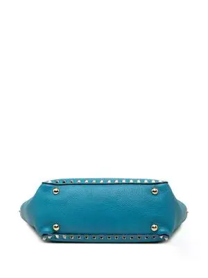Valentino Garavani Rockstud Trapeze Satchel - Blue