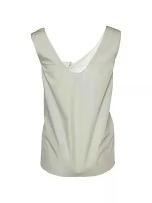 Marni Sleeveless V-neck Top With Knot Detail