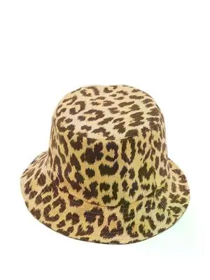 Dior Oblique Leopard-print Reversible Bucket Hat - Neutrals