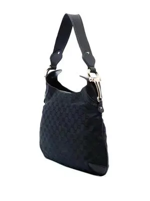 Gucci Gg Canvas Horsebit Creole Hobo Bag