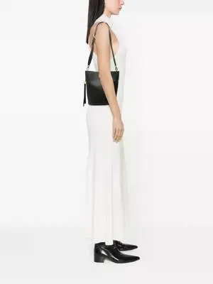 FERRAGAMO Grained Calfskin Studio Bucket Bag