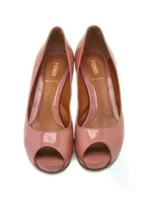 Fendi Ff Logo Peep-toe Pumps