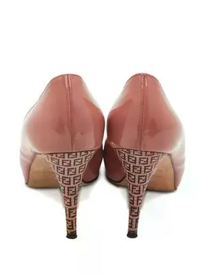 Fendi Ff Logo Peep-toe Pumps