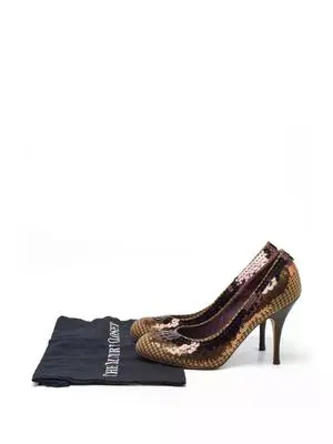 Etro Sequin Round-toe Pumps